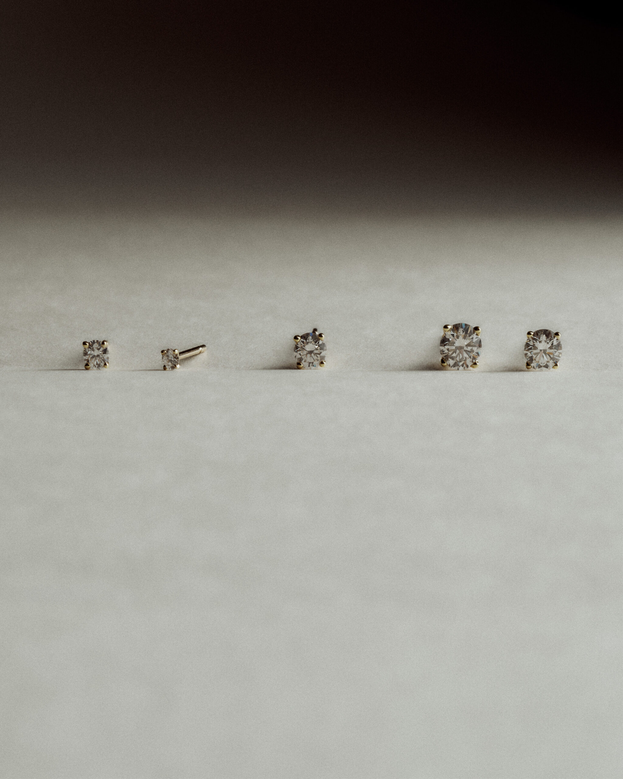 Modern Solitaire Diamond Studs - Norrfolks